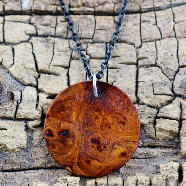 Wood Pendant - Etsy