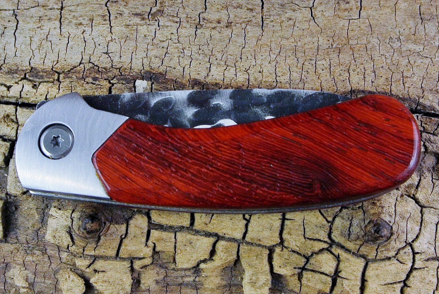 Pocket Knife with Wood Handle - Padouk Wooden Handle - Wood Pocket ...