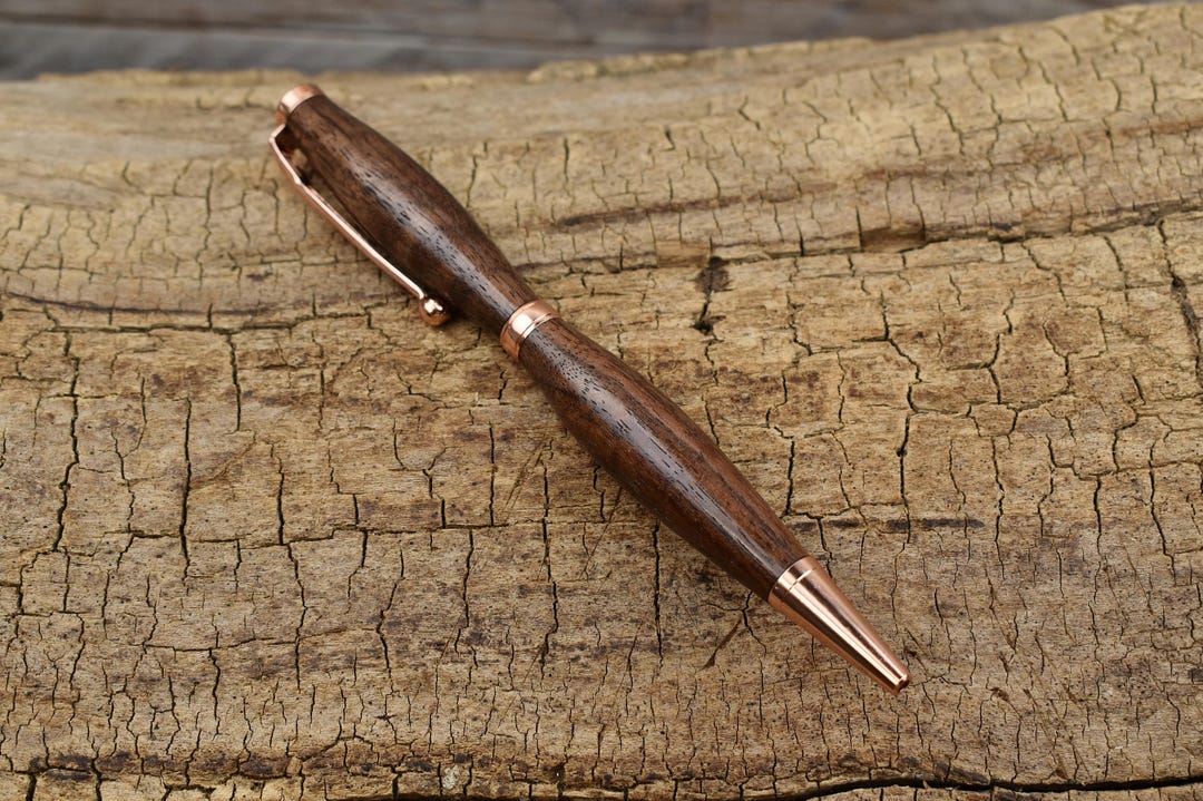 Curly Black Walnut Wood Pen - Wooden Pen - Groomsmen Gift - Father's ...