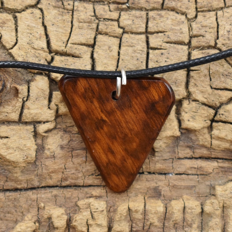 Wood Pendant Necklace - Etsy