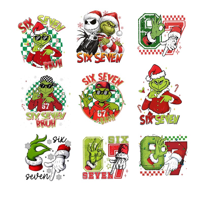 6 7 Png Grinch - Etsy