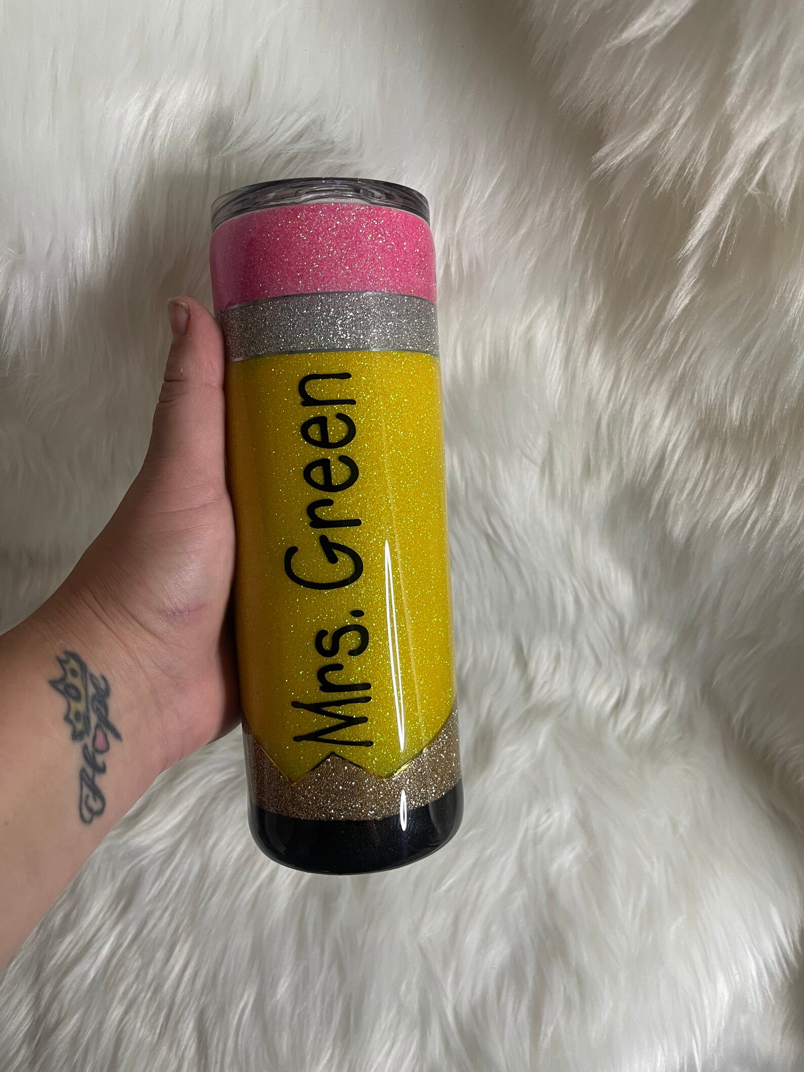 Pencil Tumbler Gifts for Teacher Glitter Back to School - Etsy