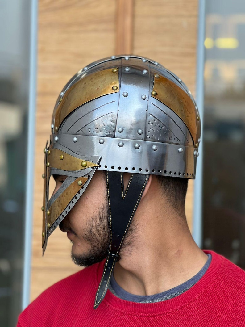 Handmade Medieval German Sallet Helmet Gothic Knight Steel LARP Cosplay ...