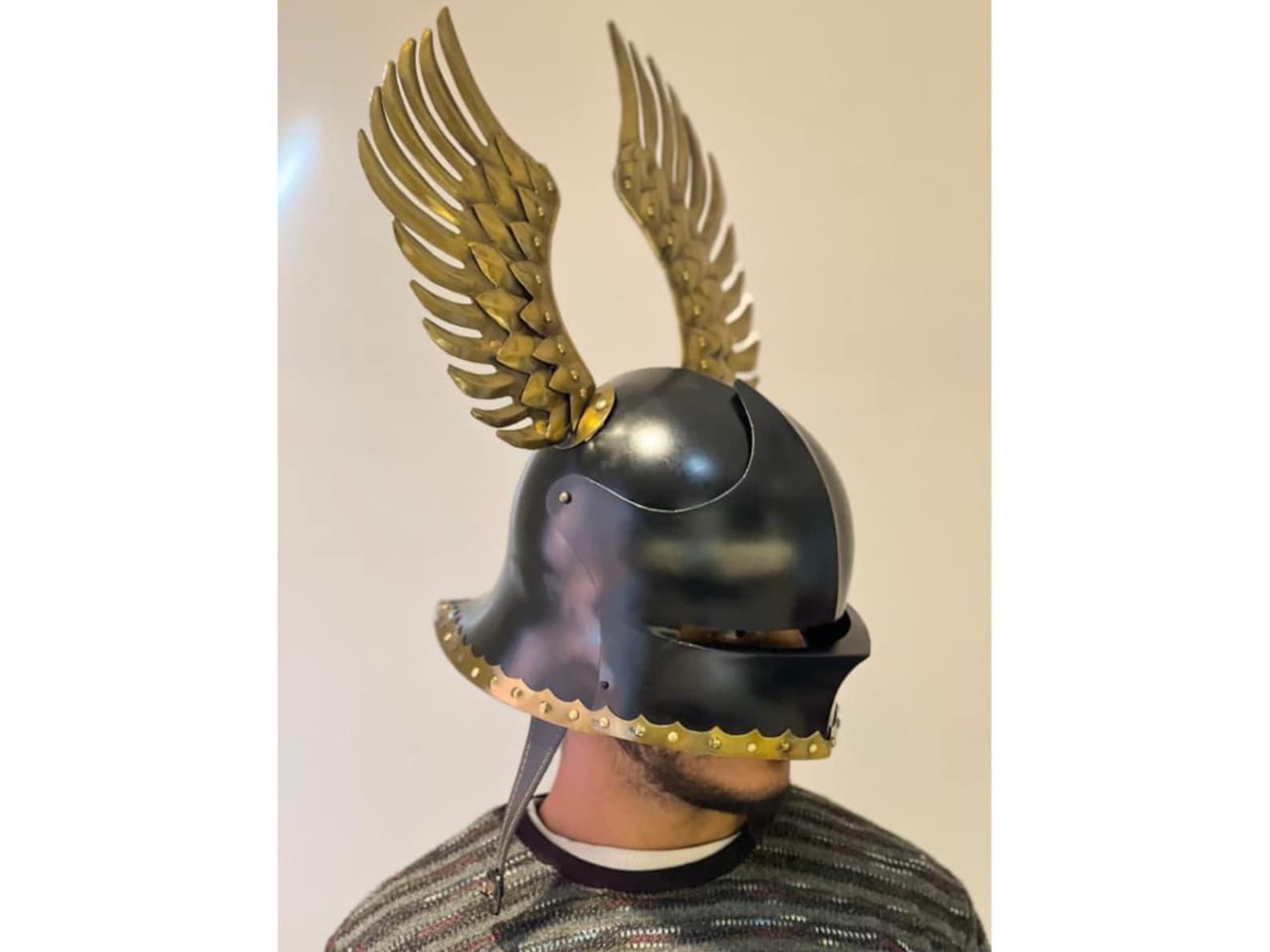 Medieval German Sallet Helmet 18 Gauge Steel Gothic Knight Armor LARP ...