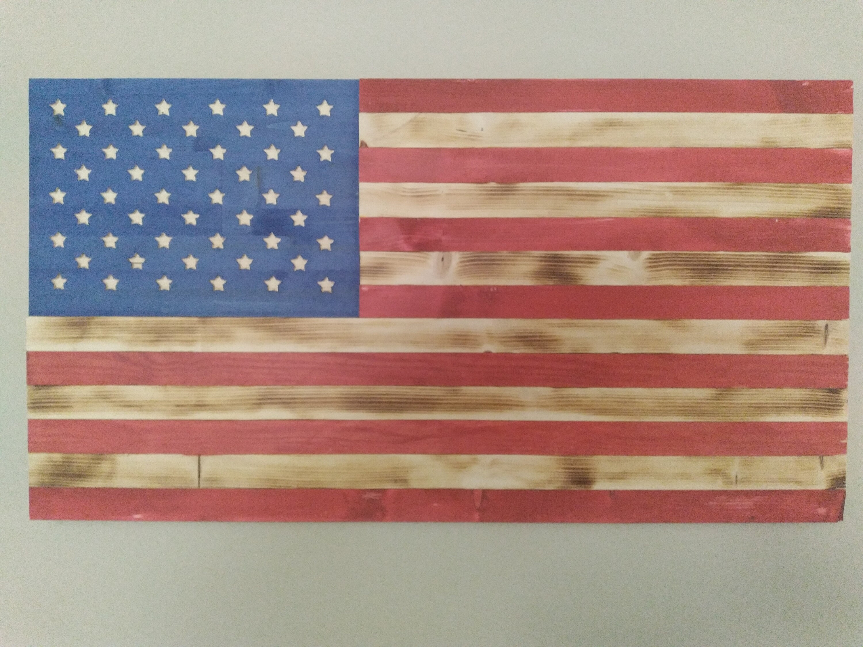 Rustic Wood US Flag - Etsy