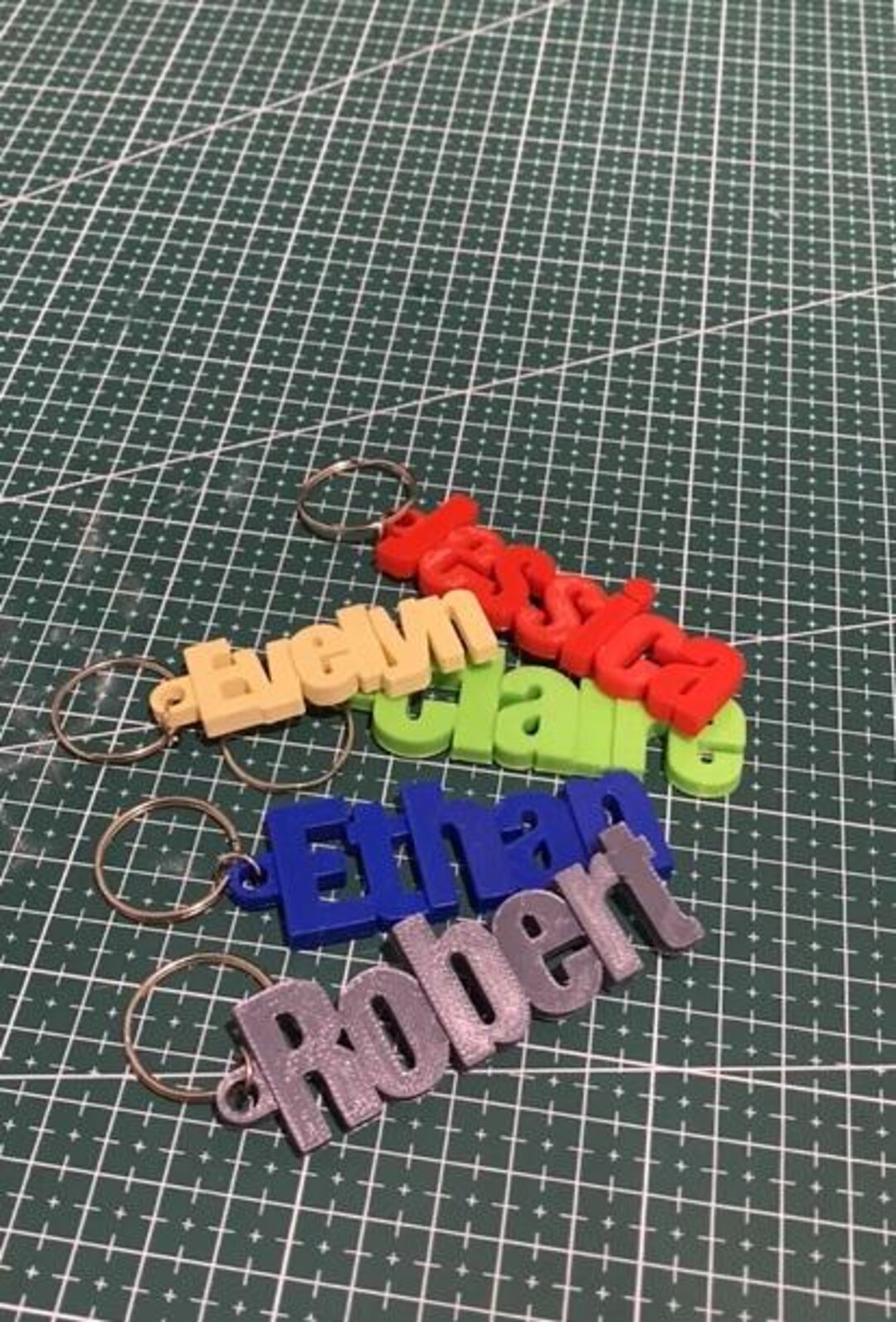 Custom 3D Printed Name Keychain – Personalized Gift, Unique Name Tag ...
