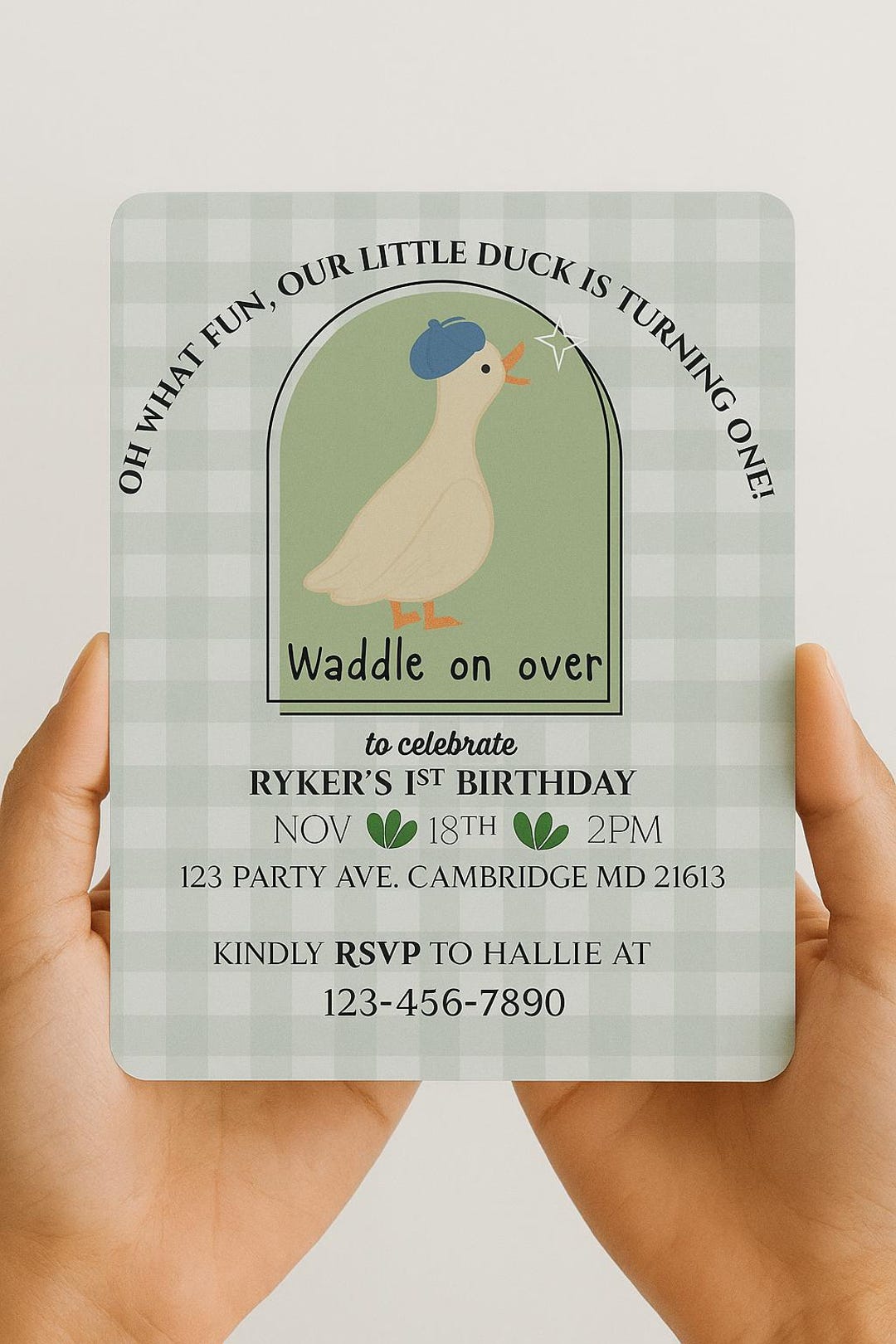 Duck Themed Birthday Invitation - Etsy