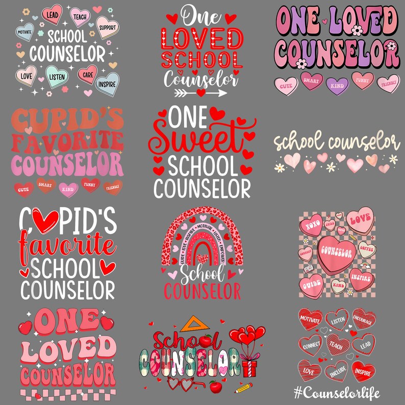 School Counselor Valentine's Day PNG – Funny Teacher Quote Clipart - Etsy
