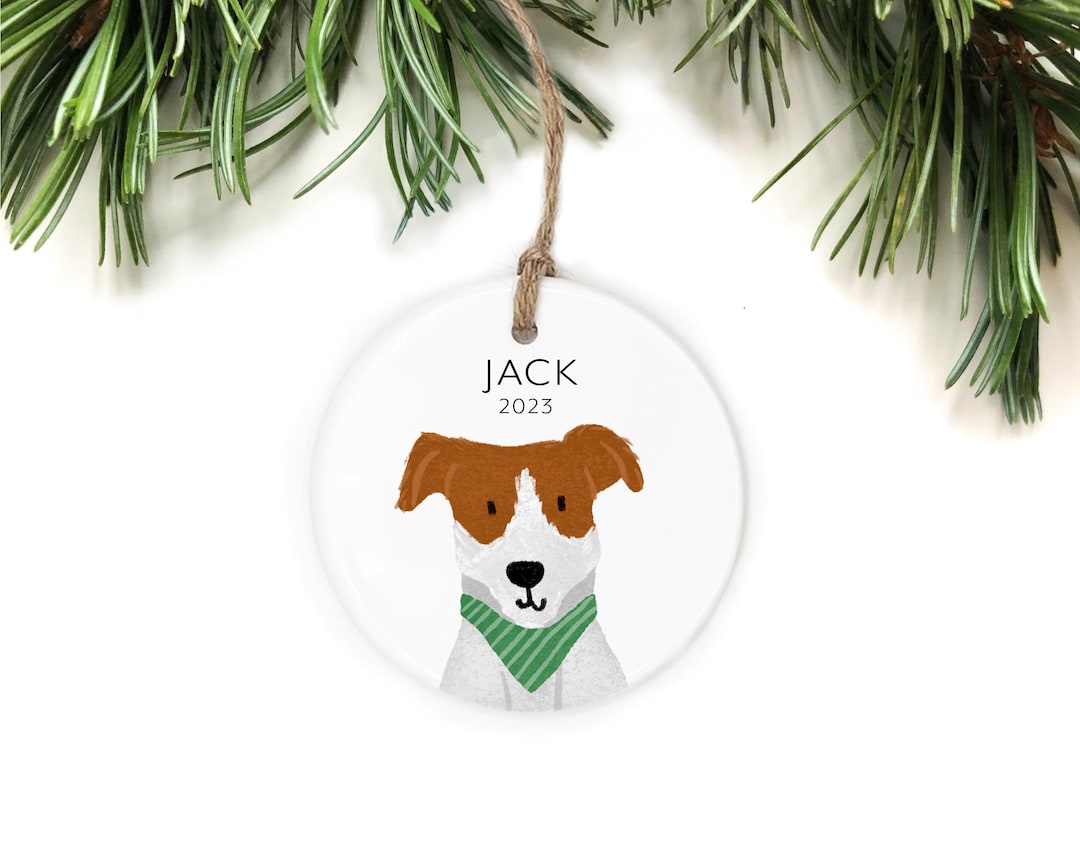 Jack Russell Terrier Ornament Personalized, Custom Jack Russell Gift ...