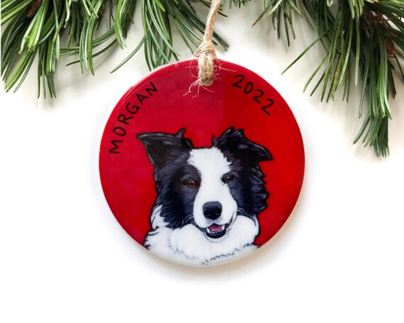 Border Collie Ornament Personalized Custom Border Collie - Etsy