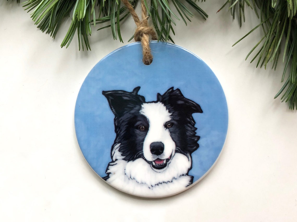 Border Collie Ornament Personalized Custom Border Collie | Etsy