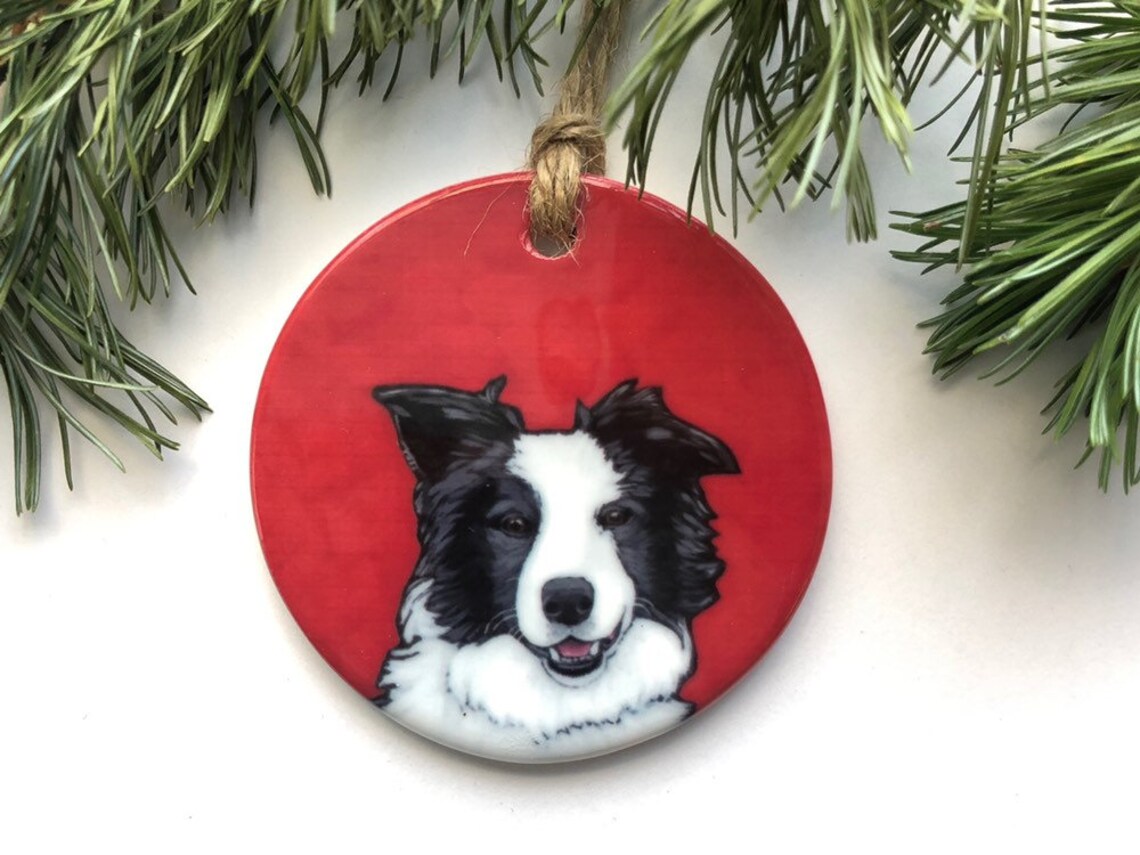 Border Collie Ornament Personalized Custom Border Collie | Etsy