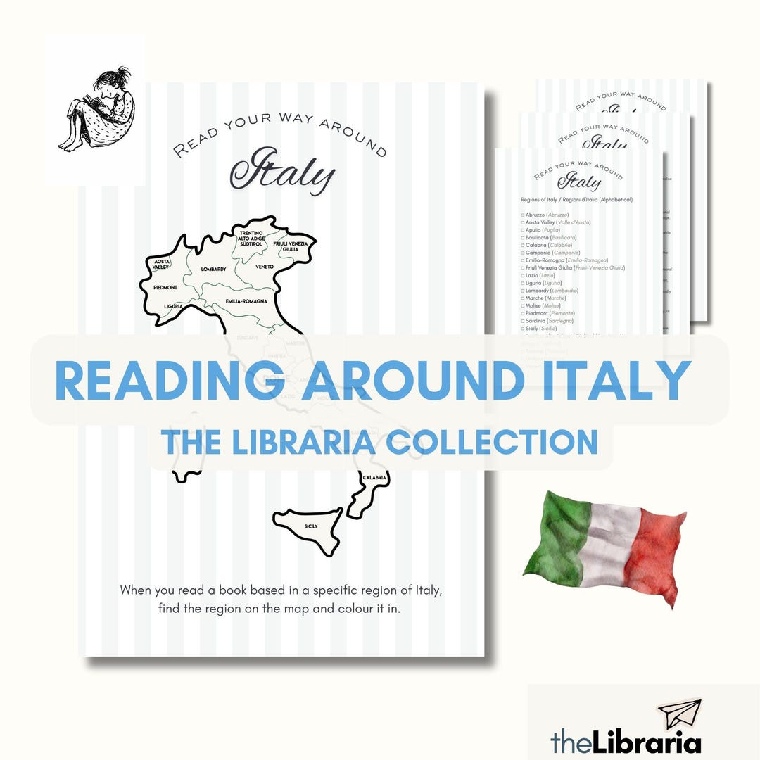 Read Your Way Around Italy – Italy Reading Map Printable, Book Club ...