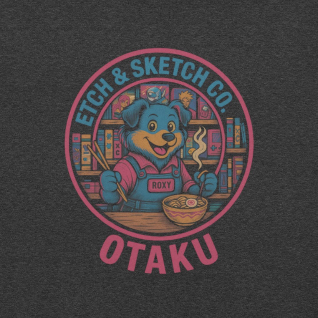 ADHD Otaku Shirt • Roxy Anime Mascot Tee • Gift for ADHD Fans - Etsy