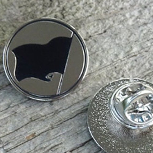 Anarchist Black Flag Enamel Lapel Pin - Etsy