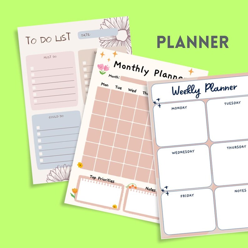 2026 Printable Planner, Daily Weekly Monthly Planner, Printable Planner ...
