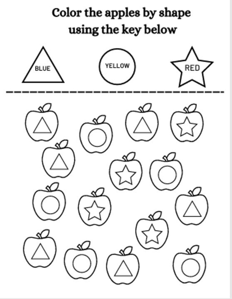 250 Worksheets of Ultimate Shapes Learning Printable Bundle for ...