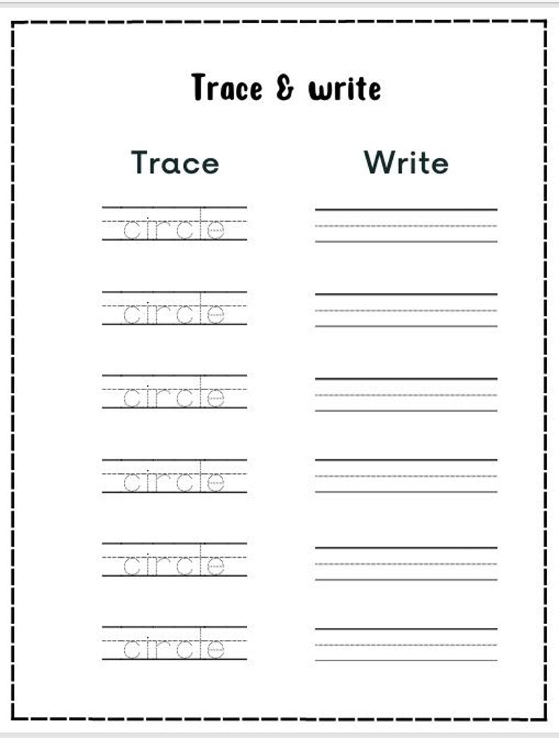 250 Worksheets of Ultimate Shapes Learning Printable Bundle for ...