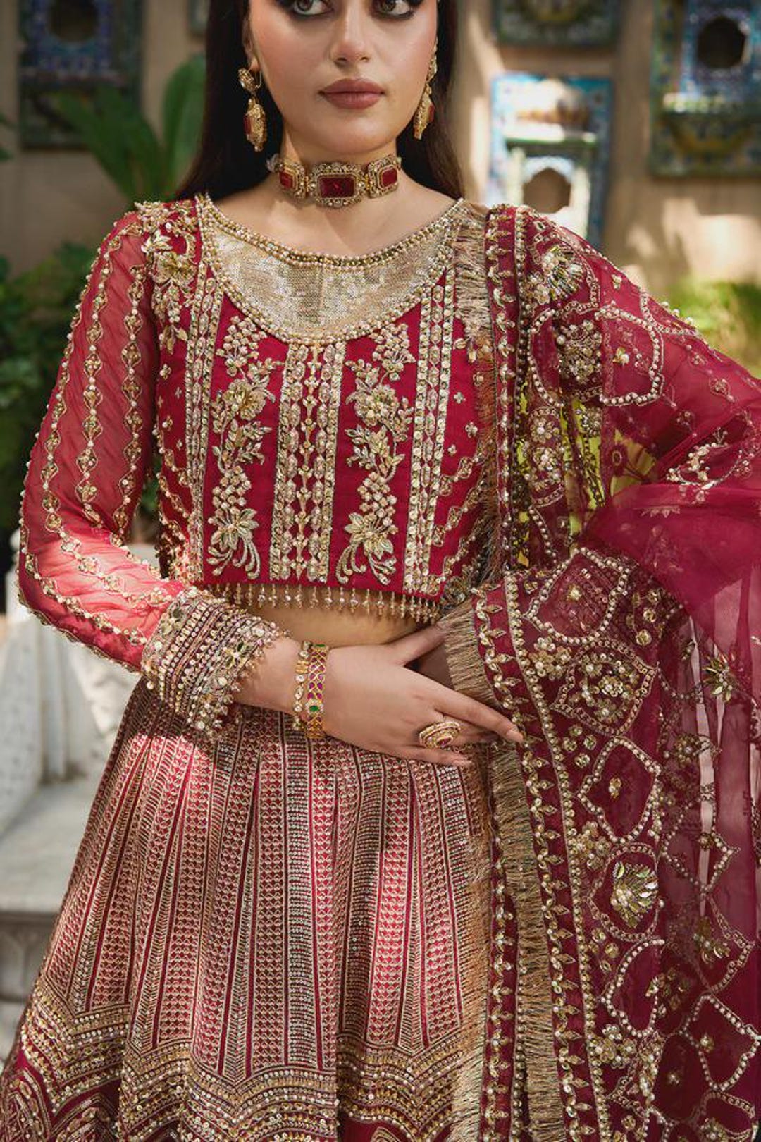 Pakistani Signature Lehnga by Farrukh Zia - Etsy
