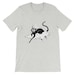 Strange Black Cat With Thundercloud Art T-shirt, Cute Graphic Tee - Etsy