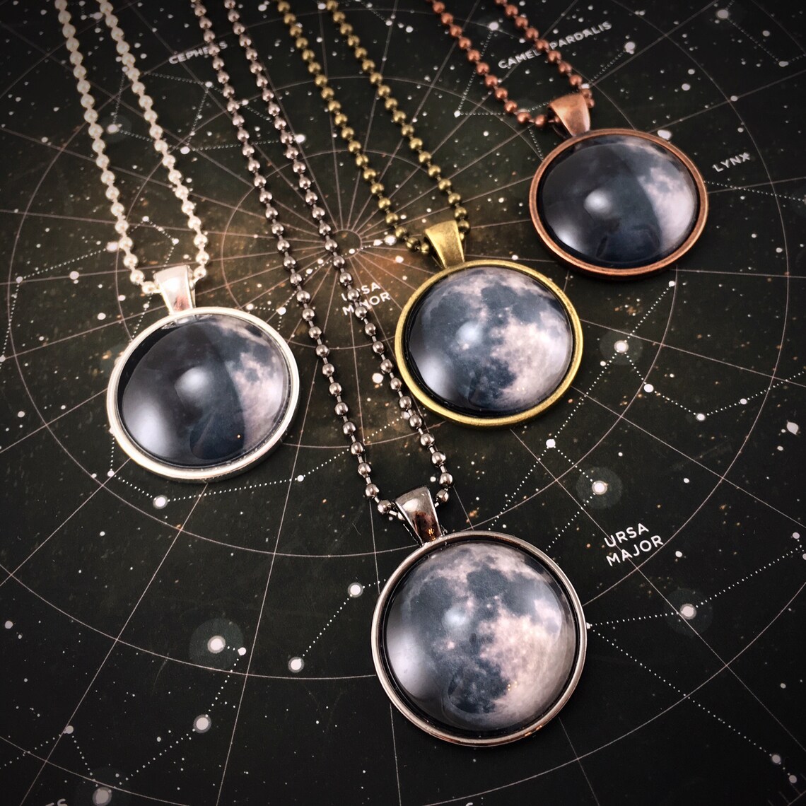 Custom Birth Moon Necklace Personalized Moon Phases Jewelry | Etsy