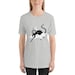 Strange Black Cat With Thundercloud Art T-shirt, Cute Graphic Tee - Etsy