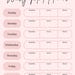 Pink Weekly Meal Planner Printable | Budget-friendly (digital Download ...