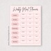 Pink Weekly Meal Planner Printable | Budget-friendly (digital Download ...