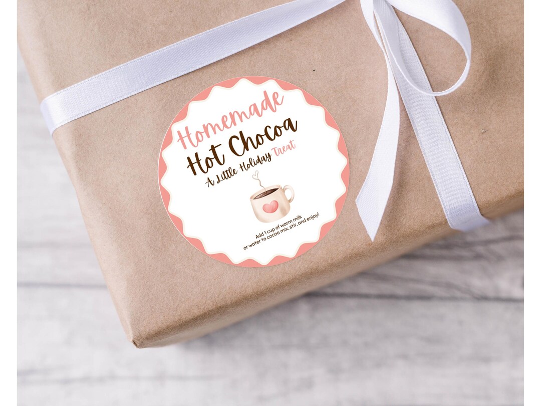 Homemade Hot Cocoa Stickers | Printable | Digital Download - Etsy