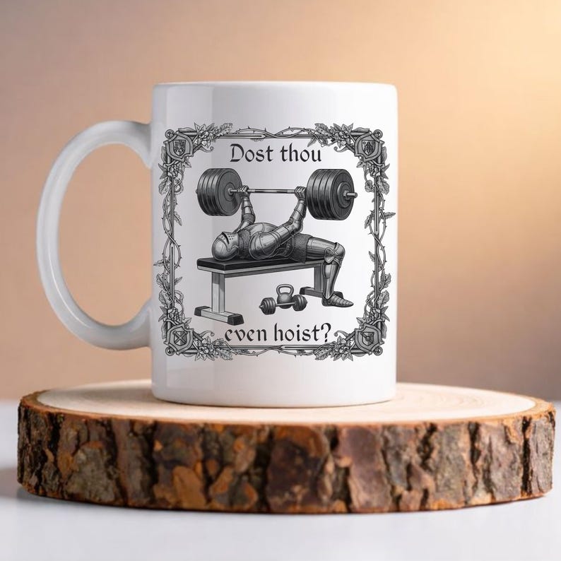 Dost Thou Even Hoist Medieval Knight Gym PNG, Workout Tee Design ...