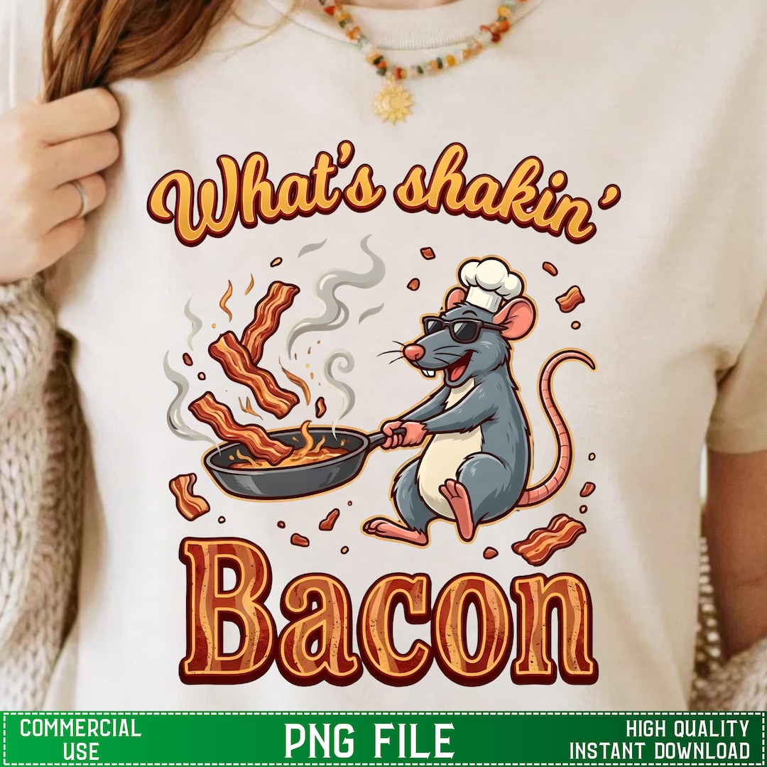 What’s Shakin Bacon PNG, Funny Hamster Bacon, Funny Cute Food Bacon ...