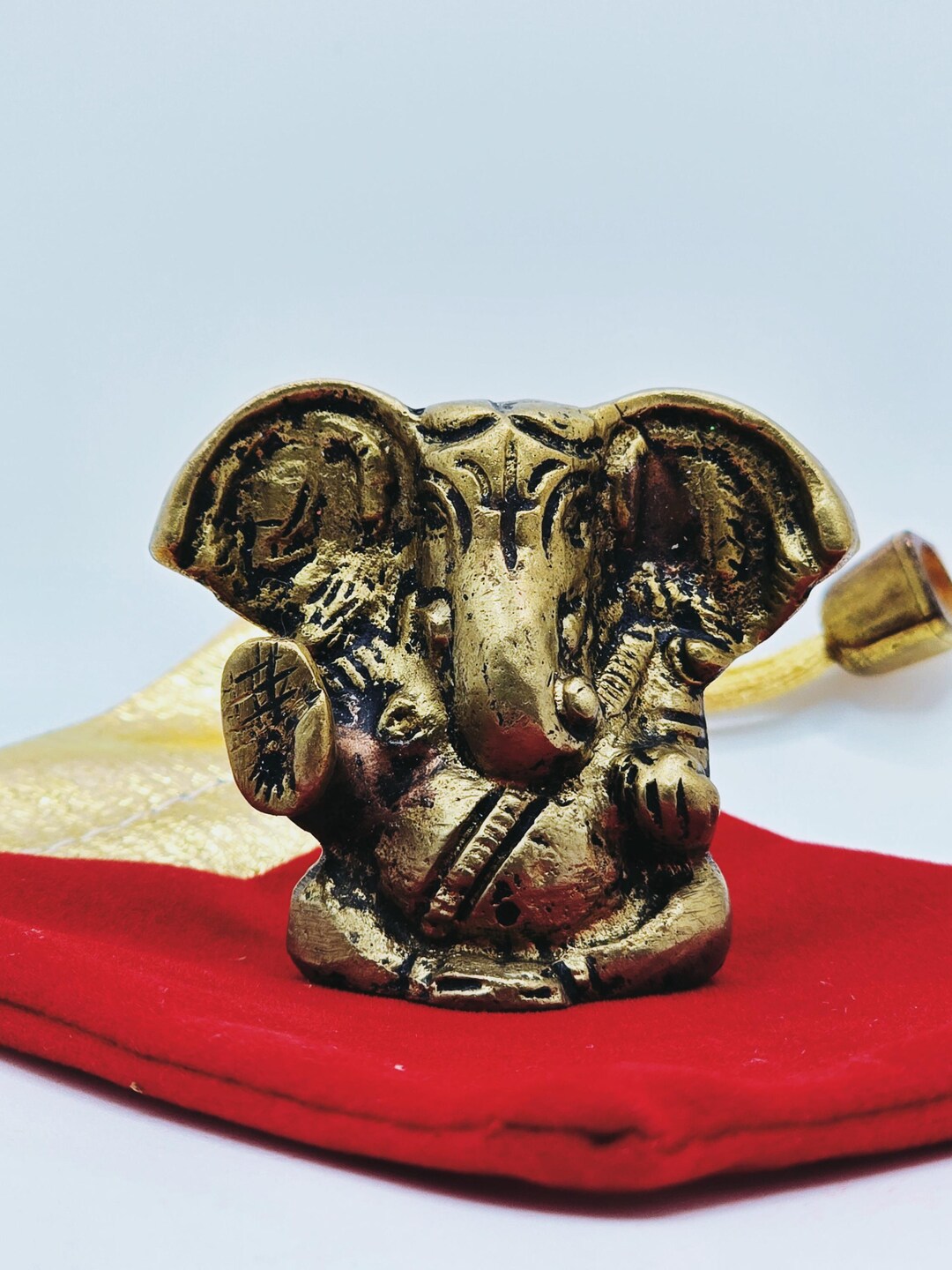 Handcrafted Brass Ganesh Idol | Hindu God Statue for Home Decor | Free ...
