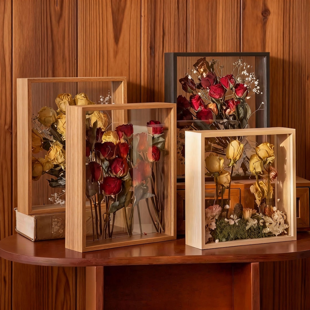 Transparent Dried Flower Frame,pressed Flower Art,home Decoration - Etsy