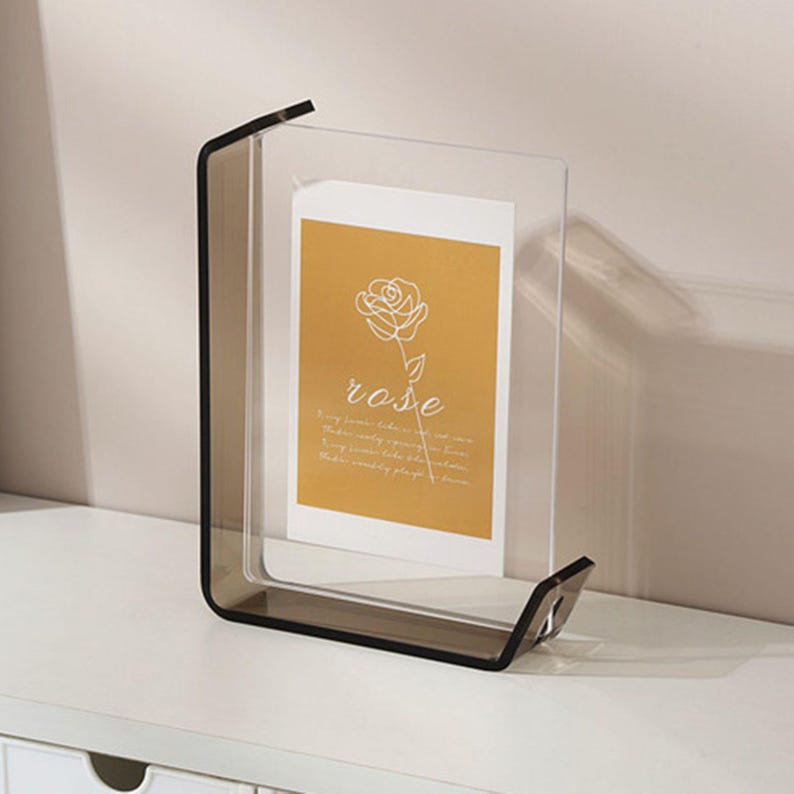 Acrylic L-shaped Photo Frame,nordic Tranquility,minimalist Desk Decor ...