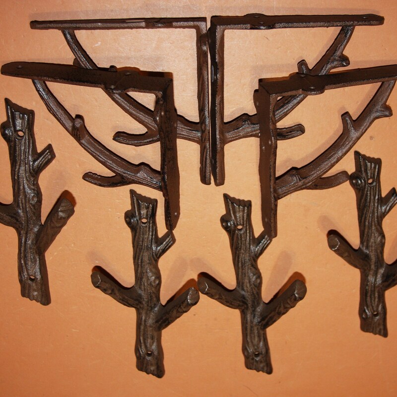 Tree Branch Shelf Bracket - Etsy