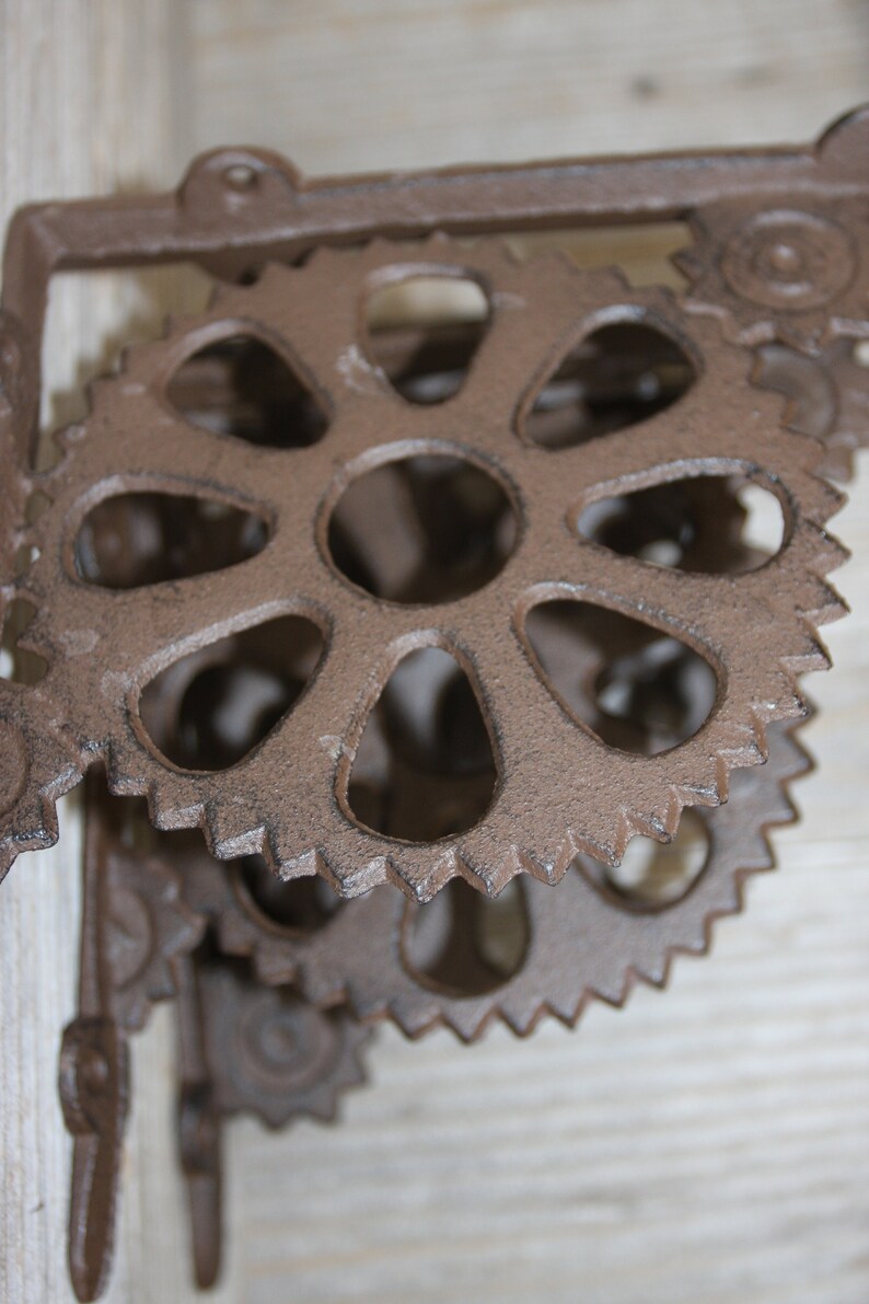 Cog Look Bracket Workshop Open Concept Shelving 8 | Etsy