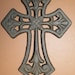 3pc Decorative Cross Wall Display Wall Mounted Cast Iron Decor Rustic ...