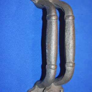 Classic Cast Iron Large Gate Door Pull Handle, Unfinished Metal, 8 7/8 ...