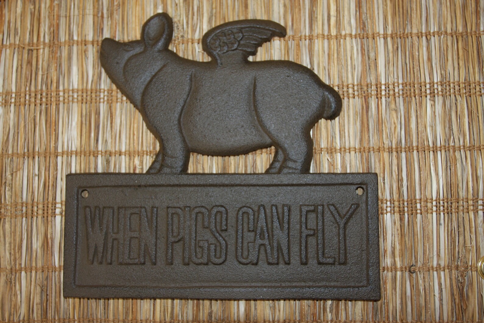 When Pigs Can Fly Wall Plaque Pig Decor Sassy Sign Cast | Etsy