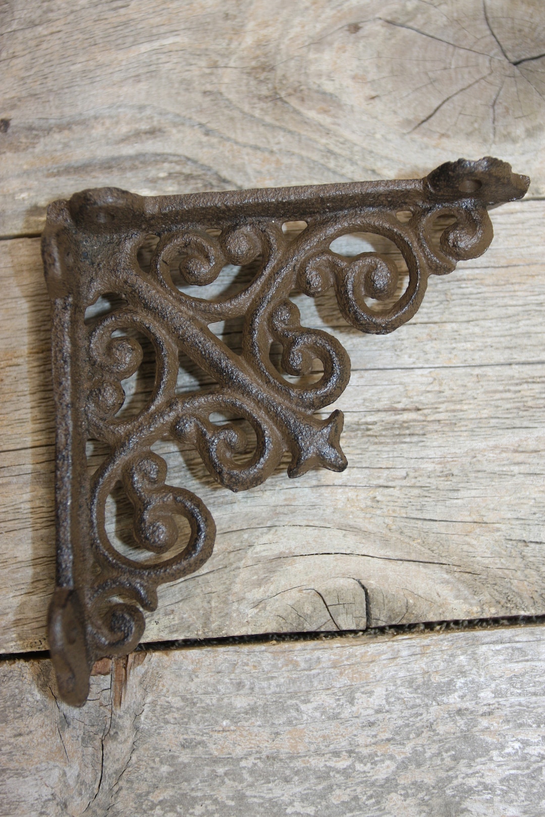 BRACKETS, Rustic Brown Vintage-look Shelf Brackets, Corbel, Wall ...