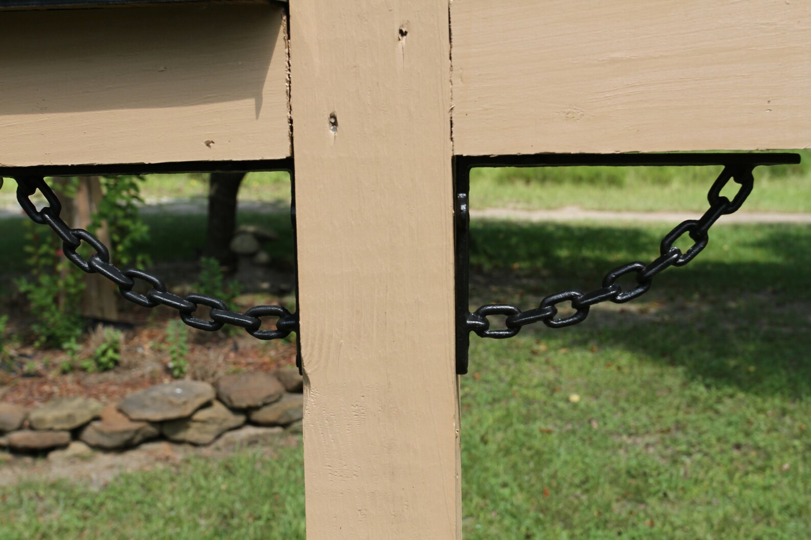 3pc Mailbox Bracket Chain Link Look Cast Iron Free Ship - Etsy