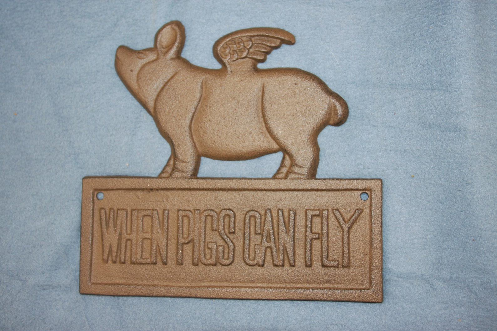 When Pigs Can Fly Wall Plaque Pig Decor Sassy Sign Cast | Etsy