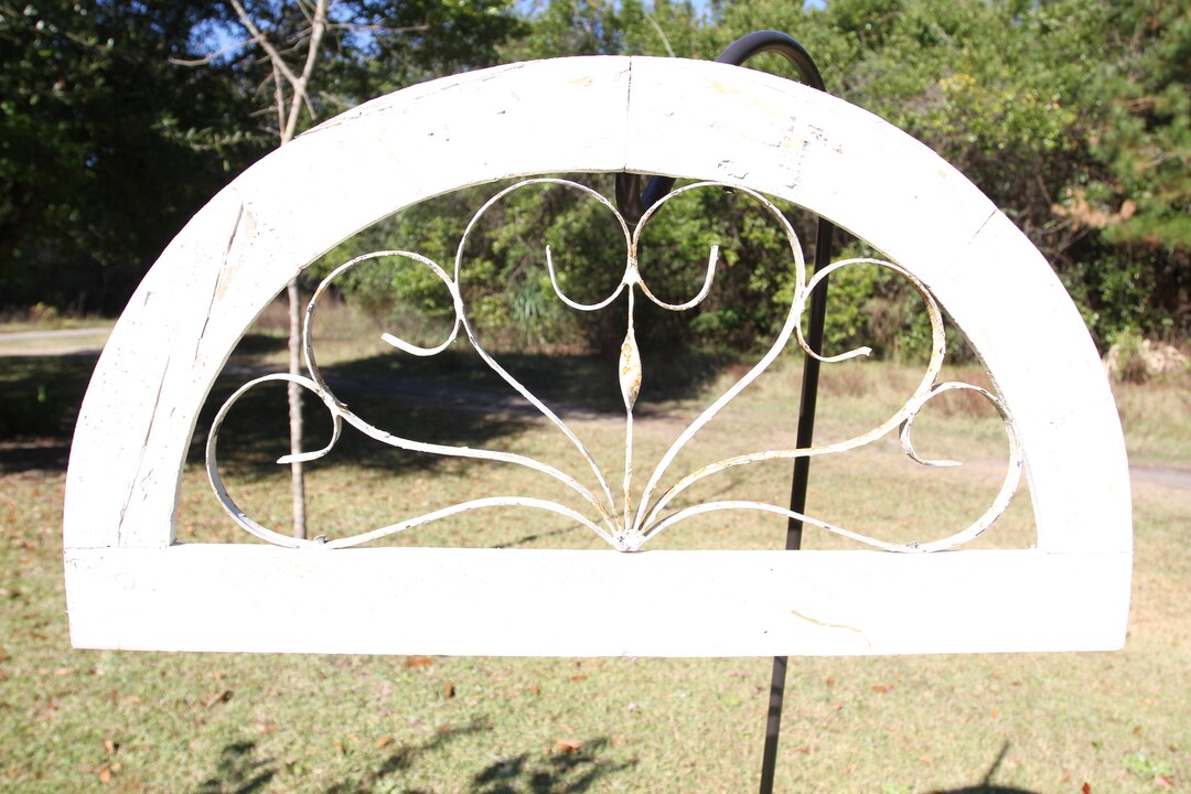 Rustic White Crescent Shape Window Frame, Free Ship - Etsy