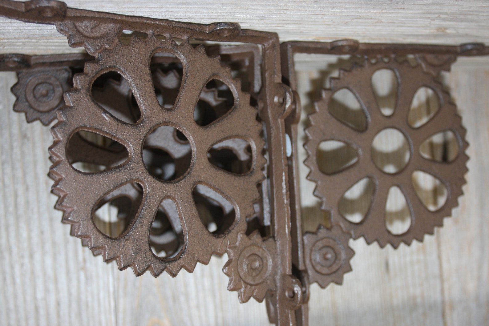 Cog Look Bracket Workshop Open Concept Shelving 8 - Etsy