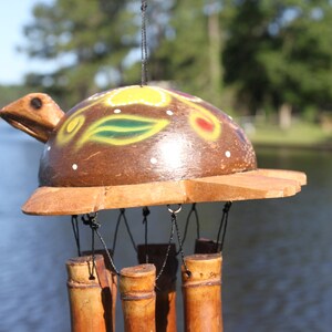 New Bobbing Head Turtle Wind Chime Bamboo Turtle Decor - Etsy