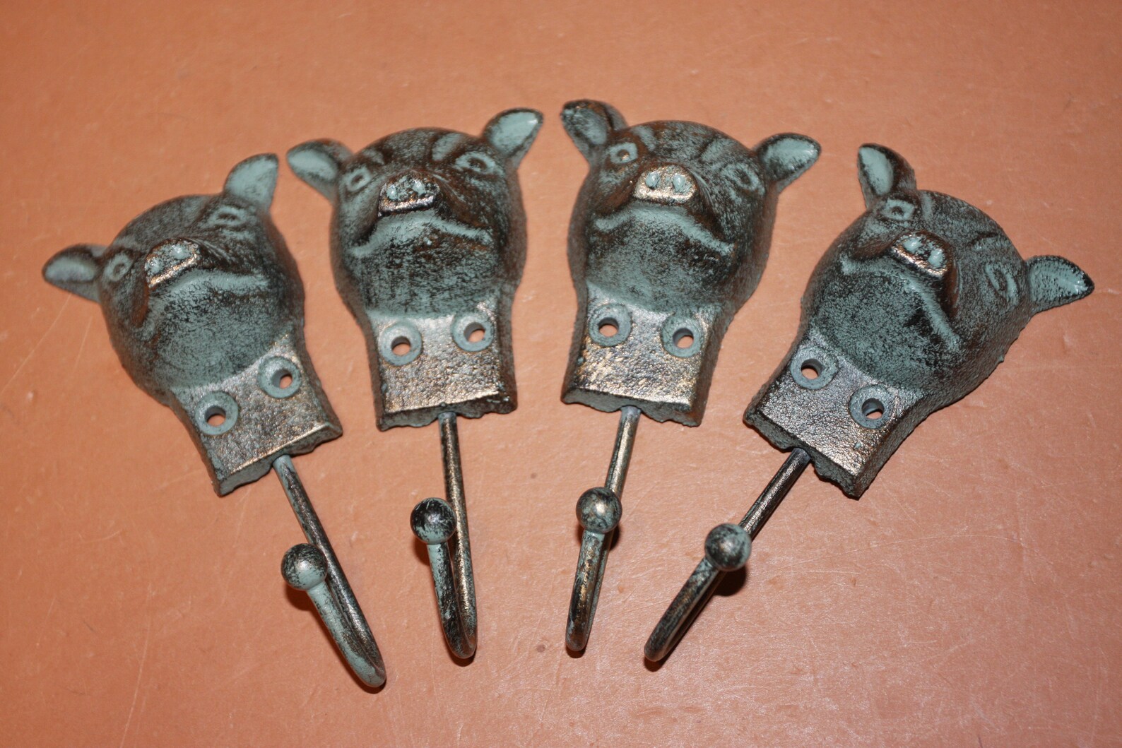 Pig Wall Hook Bronze Color Free Shipping H-95 | Etsy