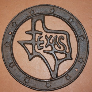 State of Texas Wall Plaque, Cast Iron, Free Shipping W-23 - Etsy