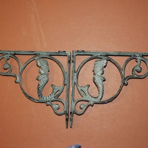 Mermaid Design, Shelf Brackets,beach Decor,shelf Braces,shelf Supports ...