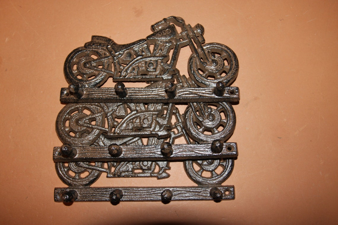 Vintage Style Motorcycle Wall Hanger Fathers Day Gift Cast - Etsy