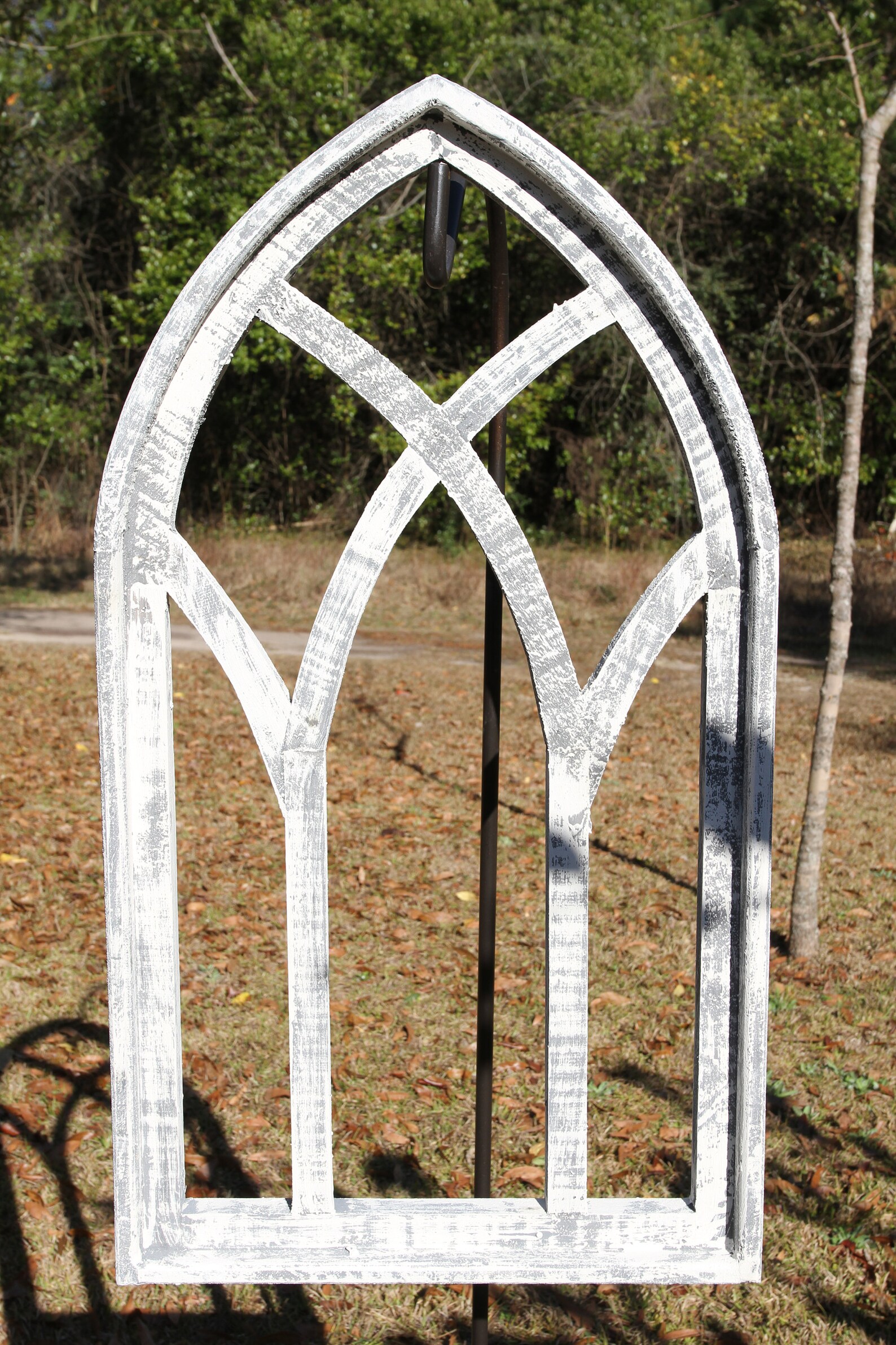 Weathered White Finished Large Wood Window Frame Wood Home - Etsy